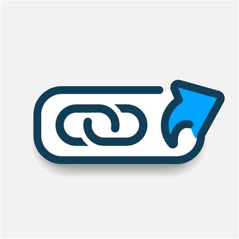 Share Copy Link Button Concept Illustration Flat Design Vector Modern
