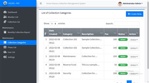 Home Owner Collection Management System In Php My Sql With Source Code