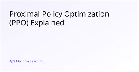 Proximal Policy Optimization Ppo Explained