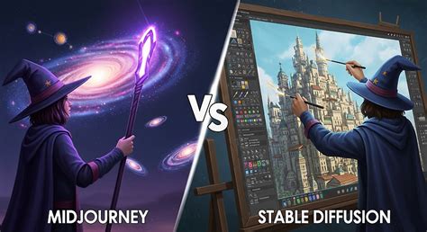 미드저니 Vs 스테이블 디퓨전 5가지 핵심 차이점과 나에게 맞는 툴 선택법