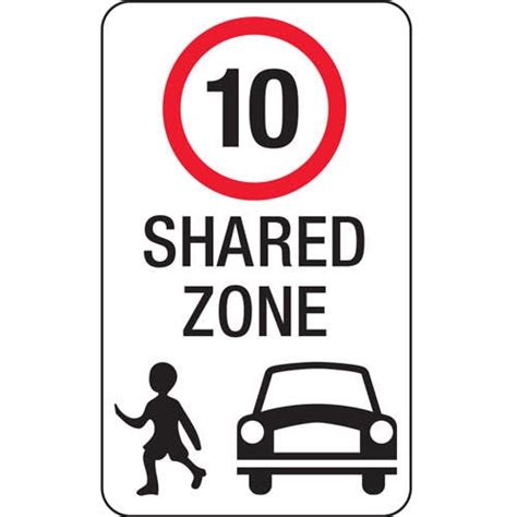 Shared Zone Sign Safety Best