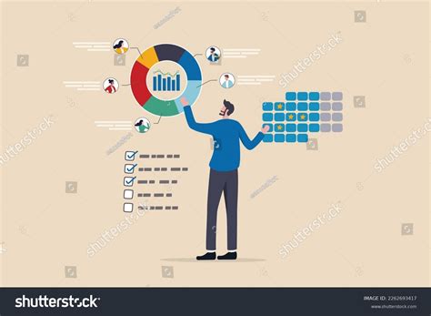 Resource Planning Project Management Erp Marketing Stock Vector