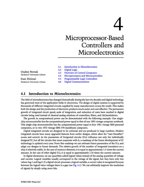 Microelectronics Mechatronics Studocu