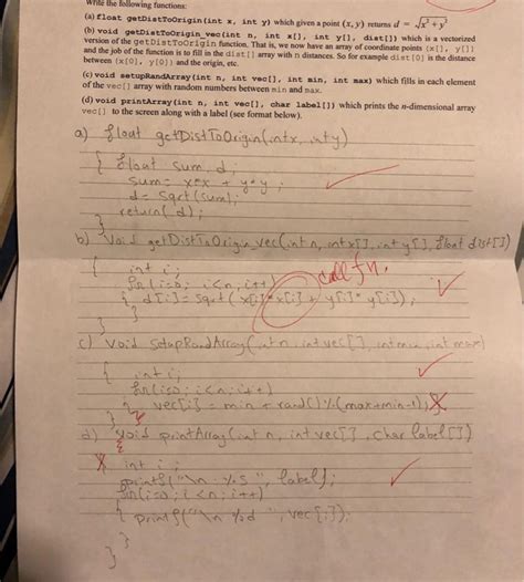 Solved Write The Following Functions A Float
