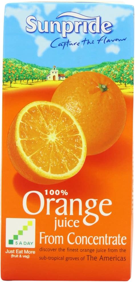 Sunpride Orange Juice From Concentrate Pack Of 12 X 1l
