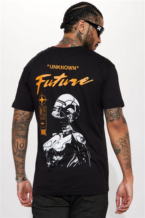 Unknown Future Short Sleeve Tee Black Fashion Nova Mens Graphic