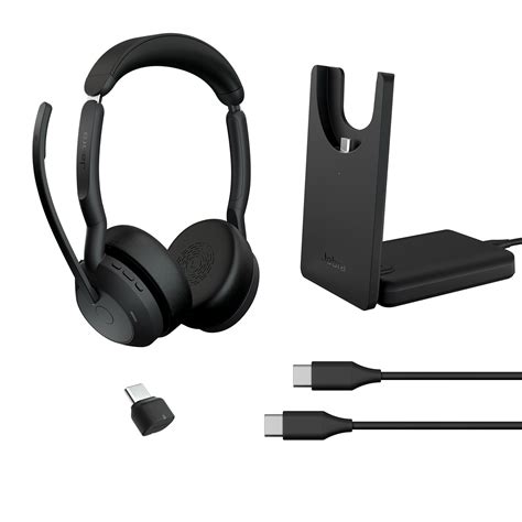 Jabra Evolve Link C Ms Stereo Wireless Stereo Headset With Usb C Certified For