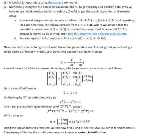 6 In Matlab Import Data Using The Csvread Command