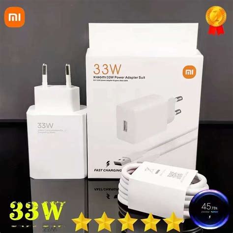 Promo Xiaomi Charger W Fast Quick Charger Original Adapter Kabel Fast Charger Paket Turbo