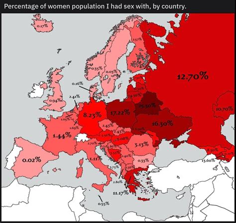 Percentage Of Women Ive Had Sex With By Country Rdawnpapers