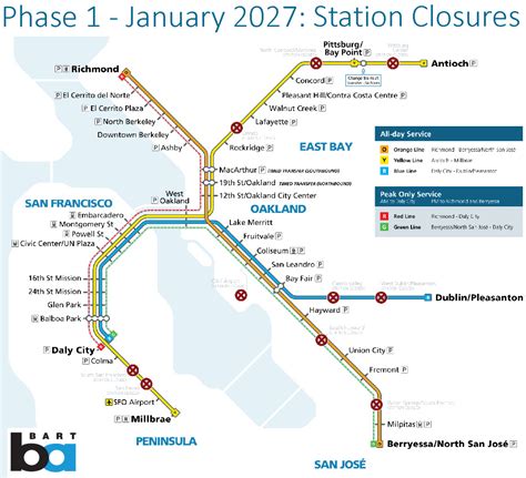Bart Board To Be Presented With Plans For Station Segment Closures By