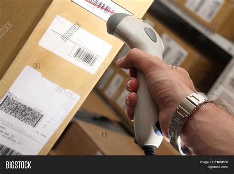 Man Barcode Reader Image Photo Free Trial Bigstock