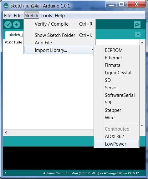 Adxl362 Arduino Using Interrupts To Implement Motion Activated Sleep