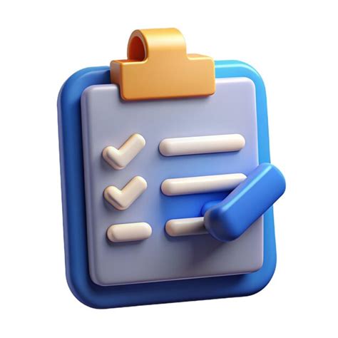 체크 마크 아이콘 승인 개념 문서 파일 클립보드 체크리스트 3d 현실적인 터 일러스트 프리미엄 Ai 생성 이미지