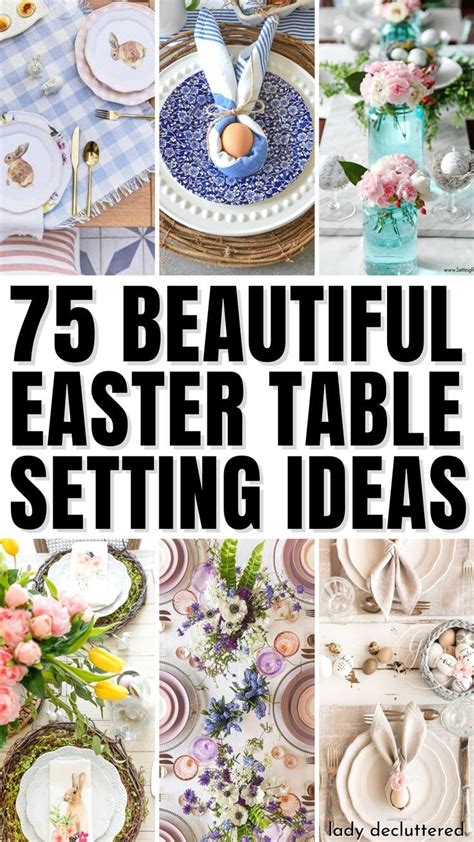 Beautiful Easter Table Setting Ideas
