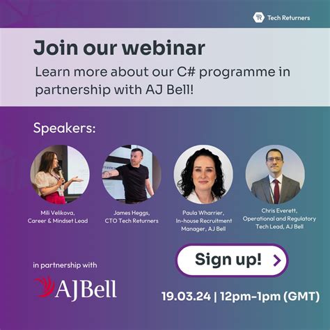 tech returners on linkedin another webinar 😅 yes but trust us this one is special we can t