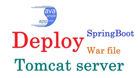 How To Deploy Spring Boot Web App War File To Tomcat Server With Maven