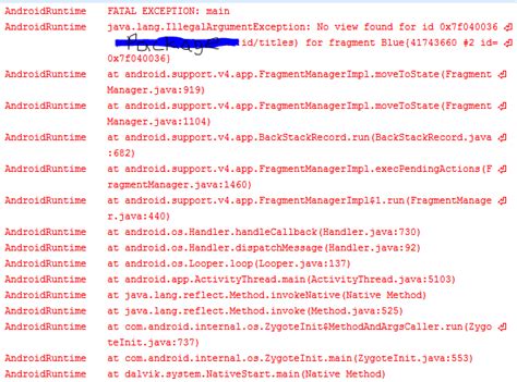 Android No View Found For Id For Fragment Stack Overflow