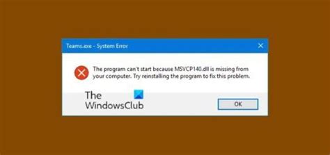Msvcp140dll Msvcp120dll Msvcp110dll Is Missing