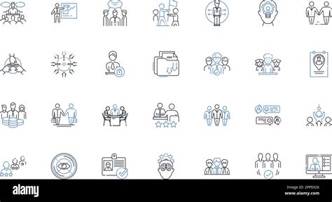 Rule Designing Line Icons Collection Guidelines Instructions