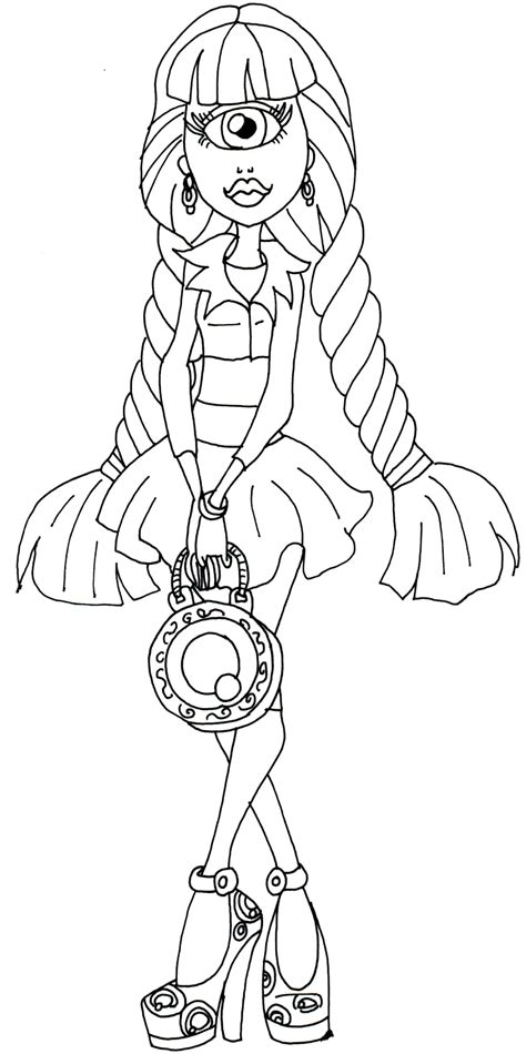 Free Printable Monster High Dolls Coloring Pages 2025