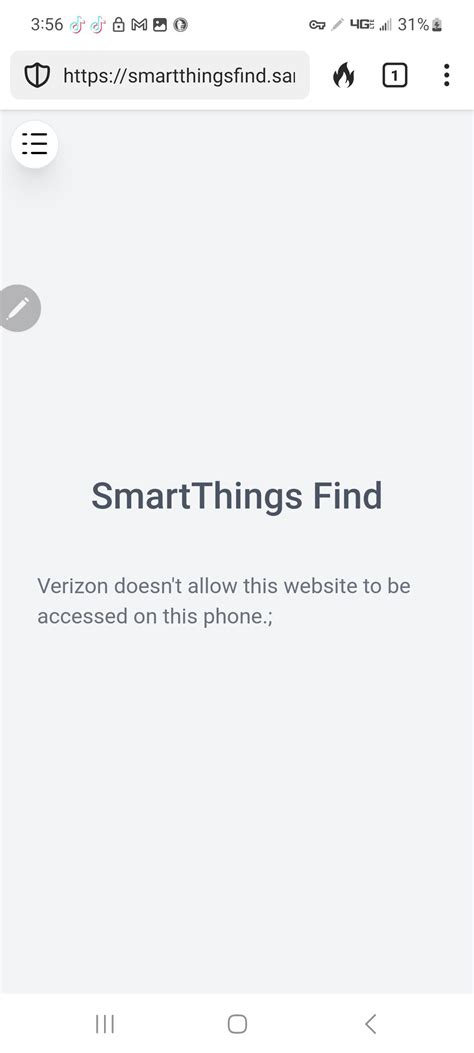 Solved Verizon Blocked Smartthings Find Website Samsung Community