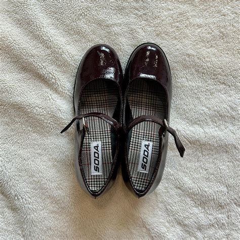 Cute Platform Heels Very Dark Burgundy Color Depop