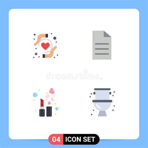 4 Universal Flat Icons Set For Web And Mobile Applications Health