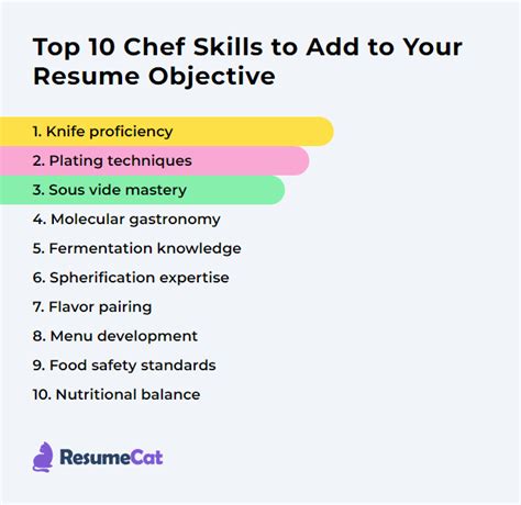 Top 17 Chef Resume Objective Examples Resumecat