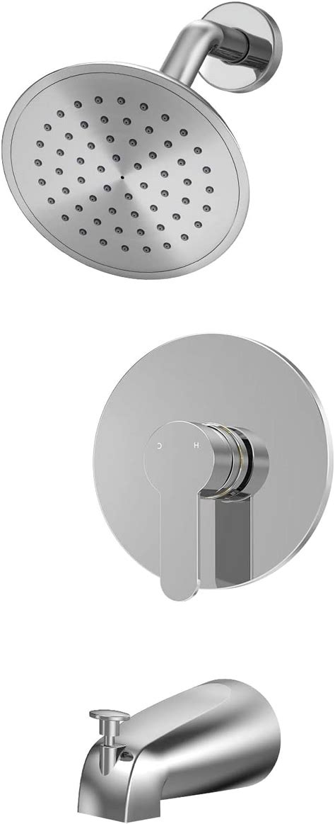 Tub Shower Faucet Set With Valve Shower Valve And Trim Kit With 6 Inch