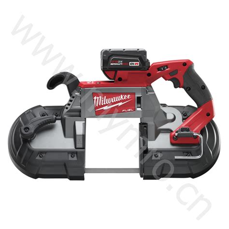 美沃奇 Milwaukee M18 FUEL无刷重型深切割带锯 2x5 0Ah锂电池 充电器 工具箱 固安捷