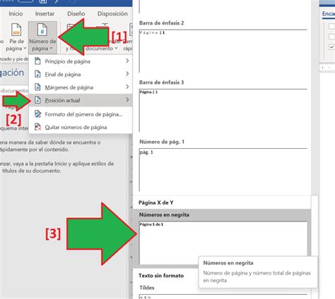 Números De Página En Word A Partir De Una Página Determinada Proyecto A