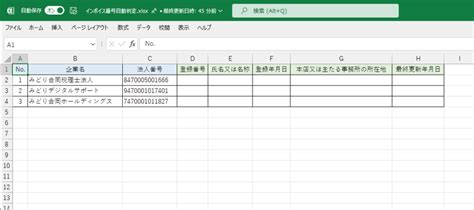 インボイス番号登録事業者の自動判定フローを作成しました！
