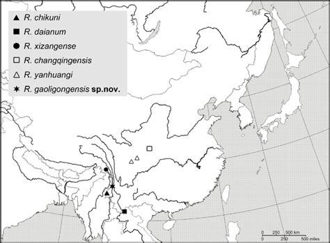 Distribution Map Of The Species Of Rapisma From China Download