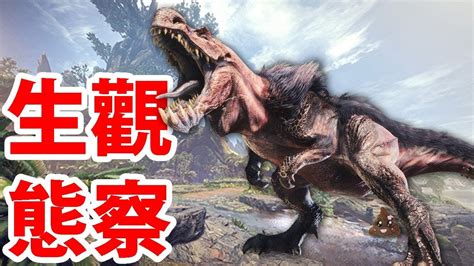 【魔物獵人世界mhw】生態觀察 魔物會便便阿 Youtube
