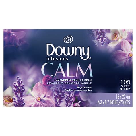 Downy Infusions Lavender Scented Serenity Fabric Softener Dryer Sheets