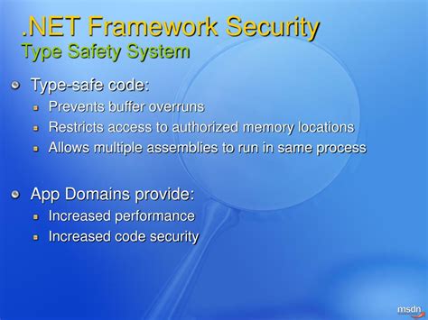Ppt Net Framework Application Security Overview Powerpoint