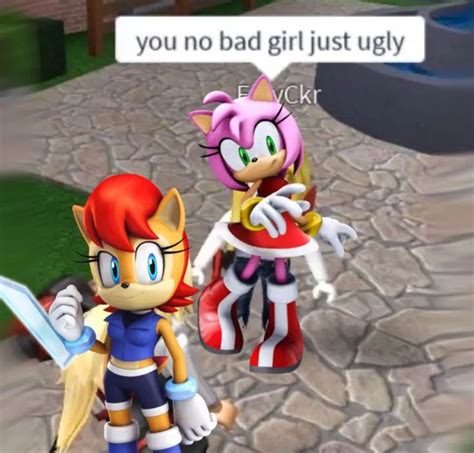 Amy And Sally 🦔🐿 Sonic Funny Cream Sonic Sonic And Amy