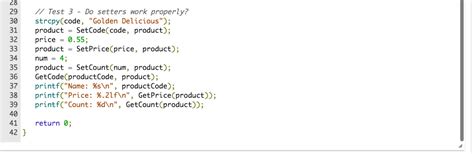 Solved 79 Lab 1 5 Product Struct Given Main Build A