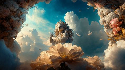 天堂拱门天使雕塑背景图片免费下载海报banner高清大图千库网图片编号6634116