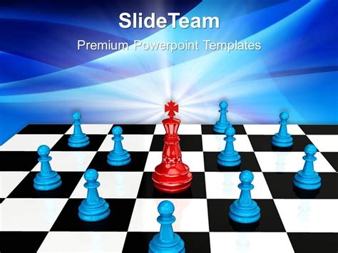 Game Strategy Powerpoint Templates Chess King Image Ppt Layouts PowerPoint Shapes PowerPoint