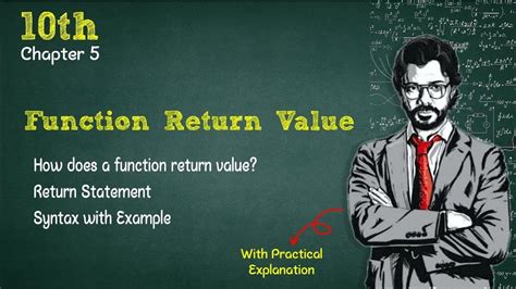 function return value how function return a value chapter 5 functions 10th computer