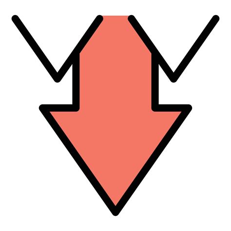 Regression Icon Color Outline Vector 19193899 Vector Art At Vecteezy