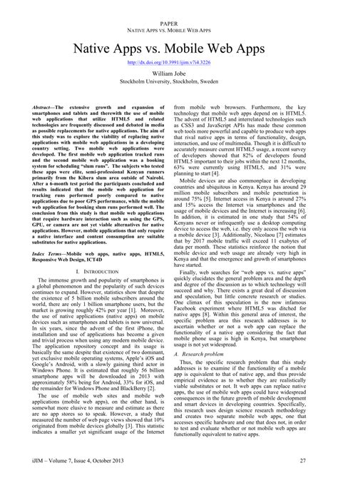 Pdf Native Apps Vs Mobile Web Apps