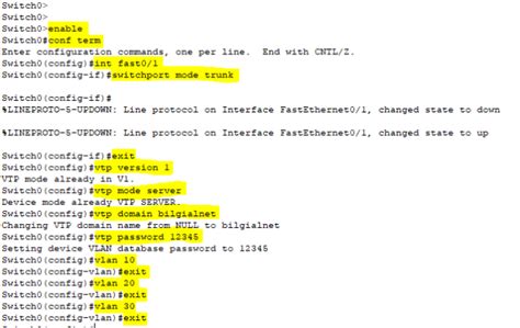 Cisco Switch VTP Yapılandırma BilgiALNET