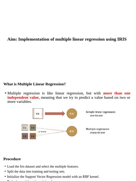 Pr 5 Multiple Linear Regression With Iris Pdf