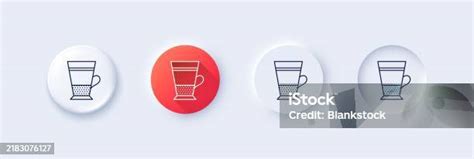 더블 라떼 커피 아이콘입니다 뜨거운 음료 기호입니다 선 아이콘 벡터 0명에 대한 스톡 벡터 아트 및 기타 이미지 0명 3차원 형태 고급 Istock
