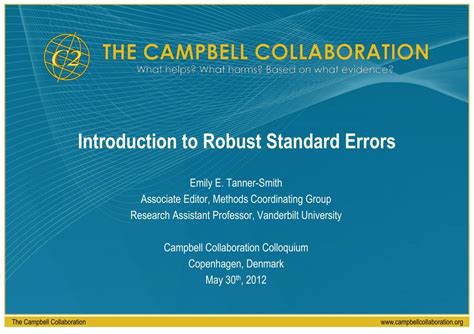 Ppt Introduction To Robust Standard Errors Powerpoint Presentation