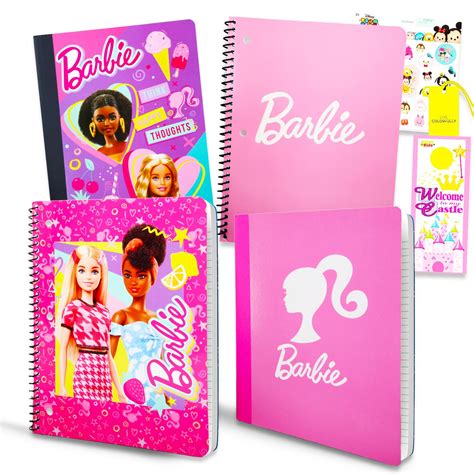 Disney Barbie Notebooks For School Barbie Notebook Set Bundle