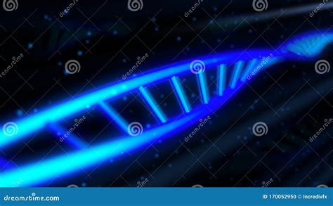 Rotating Dna Double Helix Forming A Spiral Structure Symbolizing Genetic Code Inheritance And